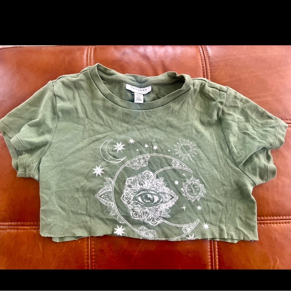 Tops | Sage Green Crop Top | Poshmark